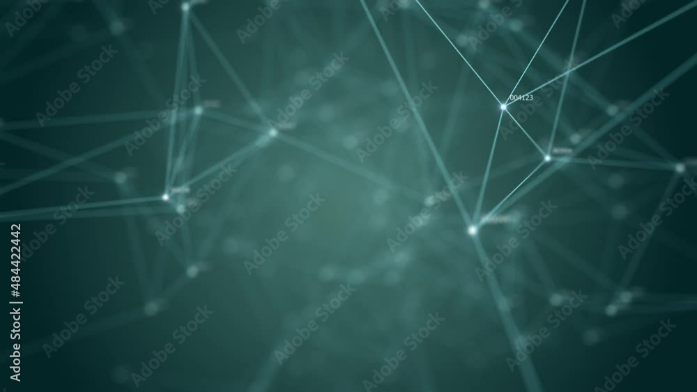 Plexus Digital Network Background Loop. The Plexus look with lines and ...