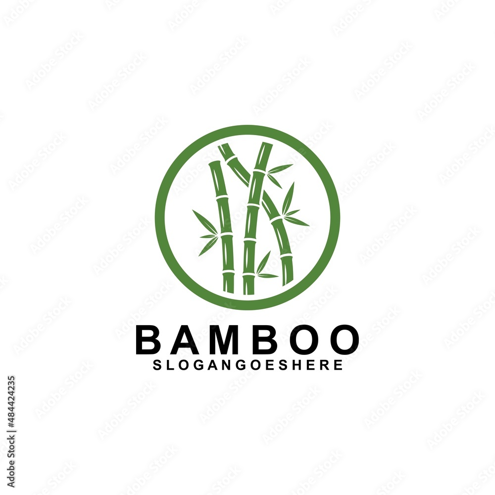 Bamboo Logo Template Design Vector, Emblem, Design Concept, Creative ...