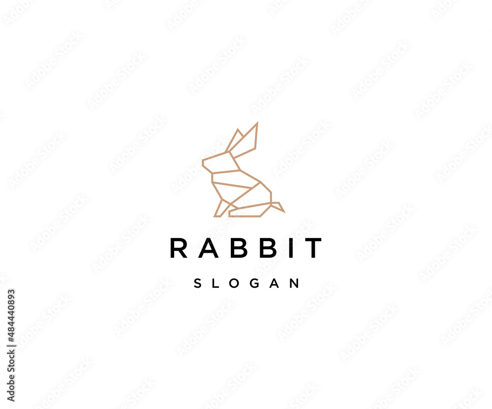 Rabbit logo icon design template Stock Vector | Adobe Stock
