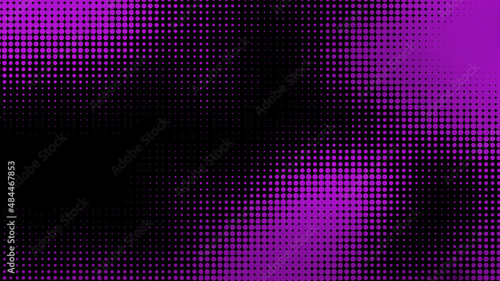 abstract gradiation of halftone pattern in purple gradient color ...