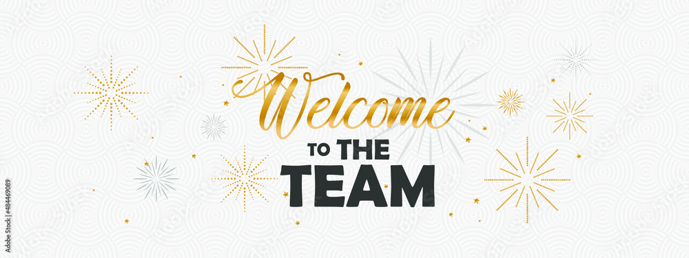 welcome to the team Stock Vector | Adobe Stock