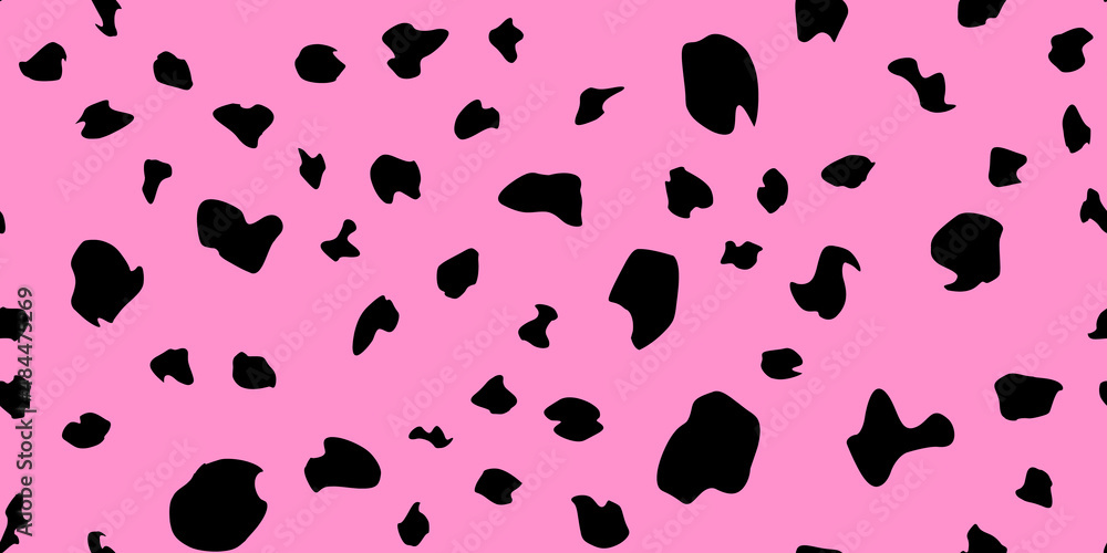 Pink cheetah fur abstract simple seamless pattern. Animal camouflage ...