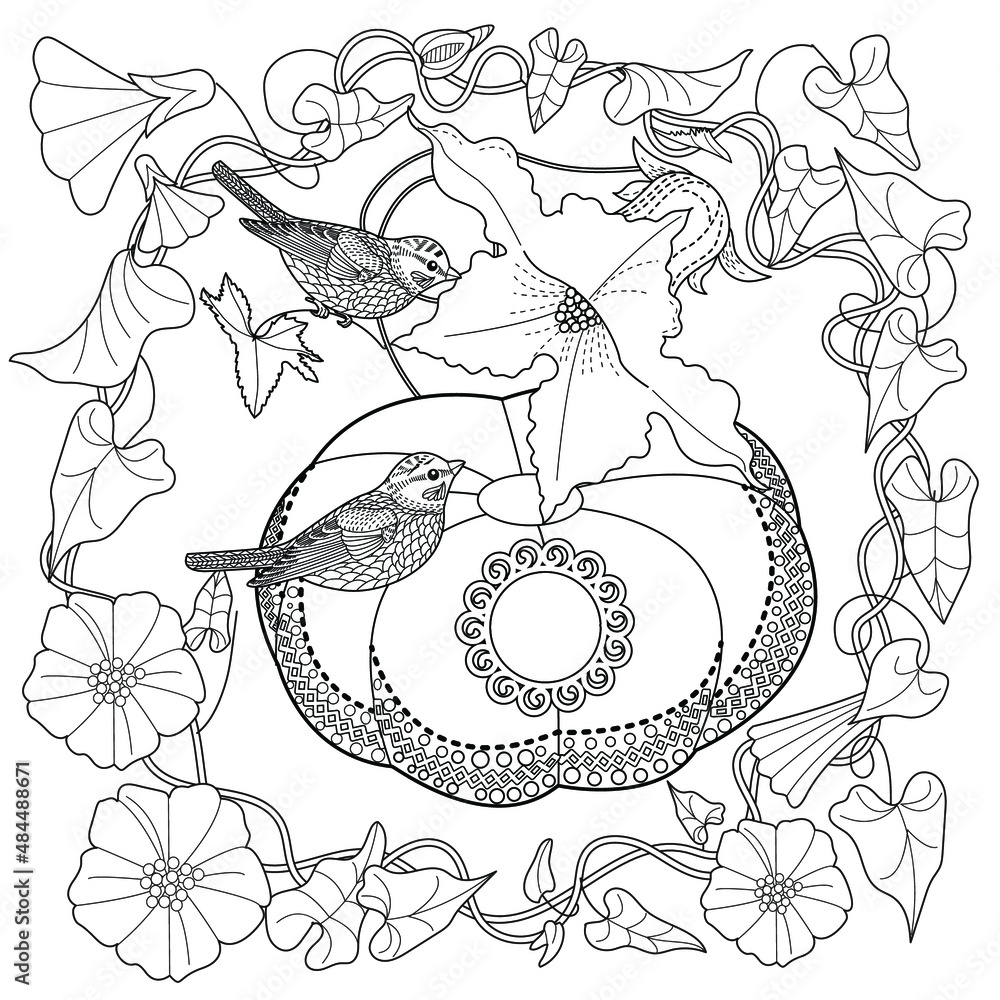 Coloring Pages. Coloring Book for adults and children. Colouring ...