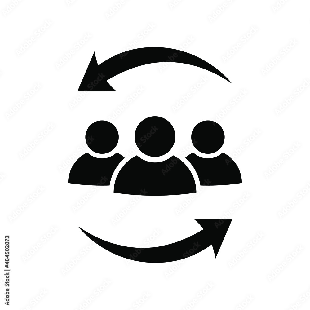 Customer icon in flat style. Customer retention vector symbol isolated ...