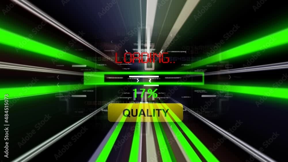 Quality loading progress bar on the screen vídeo do Stock | Adobe Stock