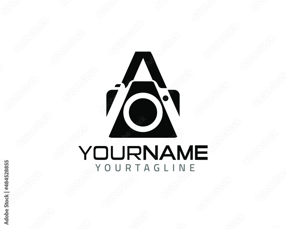 Letter A camera photography Logo template ,fully vector and customized ...