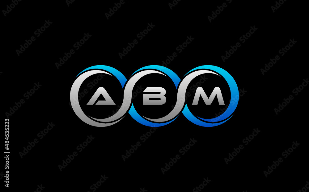 Vetor de ABM Letter Initial Logo Design Template Vector Illustration do ...