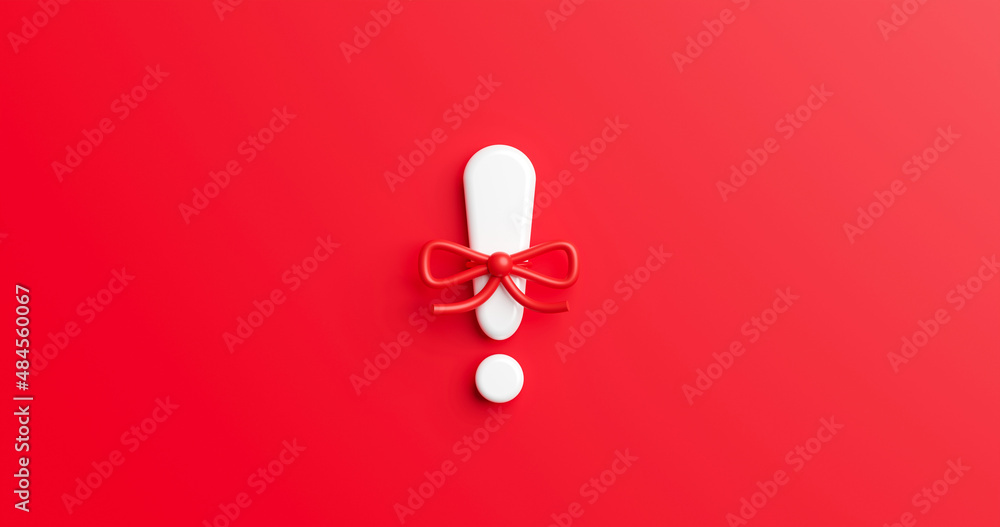 Red notification reminder icon chat message of attention alert alarm ...