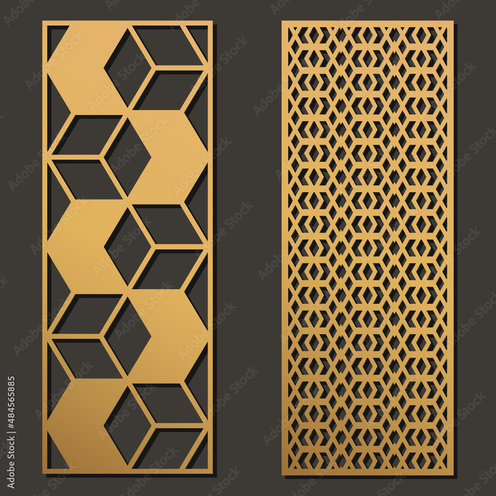 Laser Cut Template Stock Vector | Adobe Stock