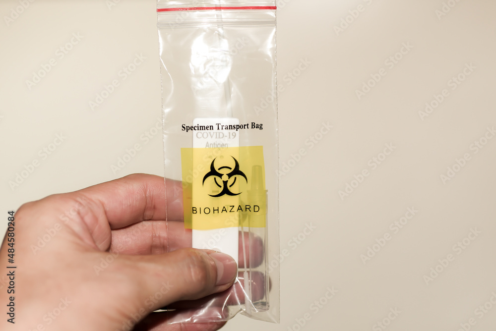 safe handling of of rapid antigen COVID-19 testing specimen transport ...