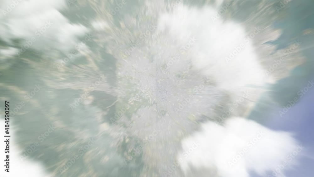 Stockvideo Earth zoom in from outer space to city. Zooming on Sendai ...