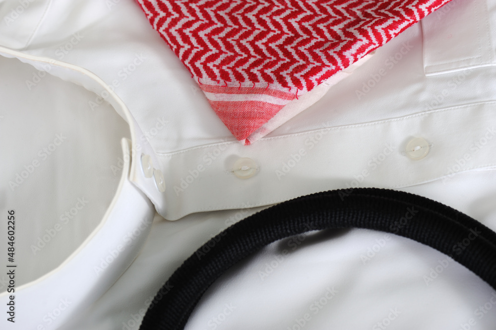 Arabian gulf clothes on clean white clothes Stock Photo | Adobe Stock