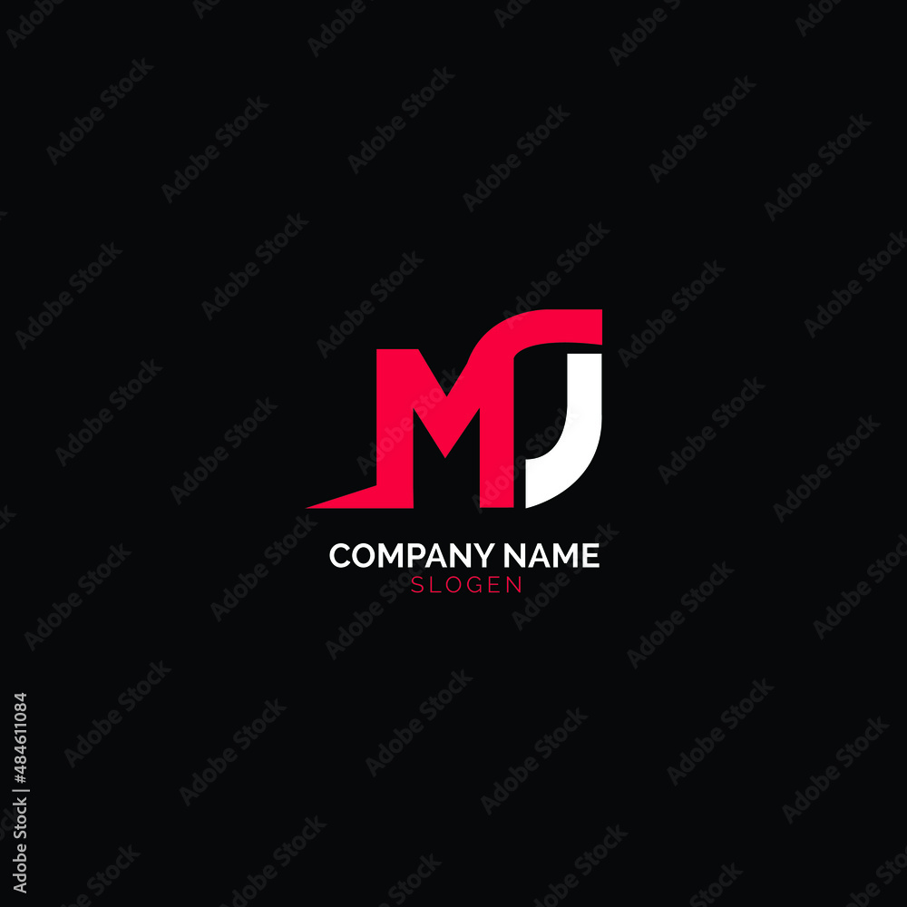 MJ LOGO , MJ INITIAL , MJ ICON. Stock Vector | Adobe Stock