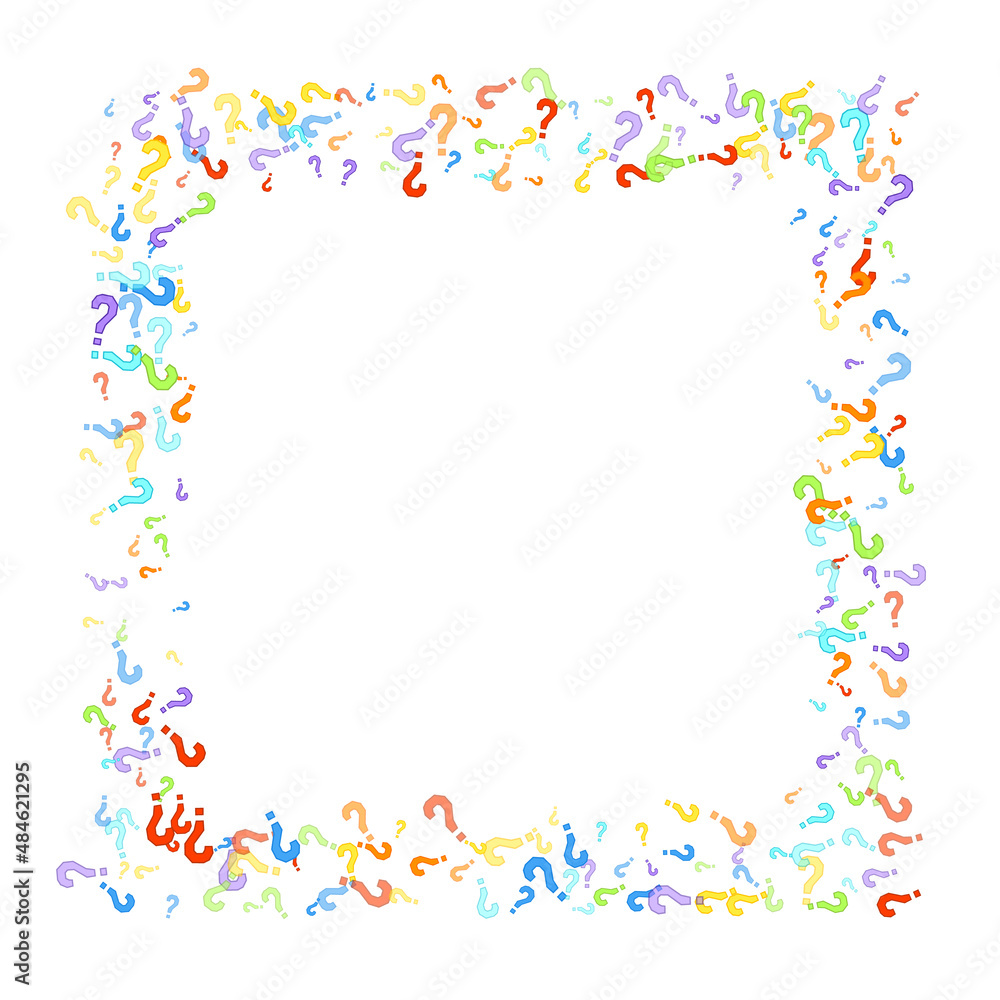 Question marks Quiz doubt survey faq public poll. Stock Vector | Adobe ...