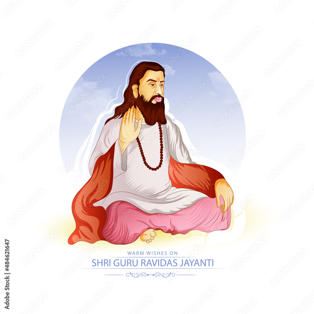 celebration Vector Illustration of happy Guru ravidas jayanti. Stock ...