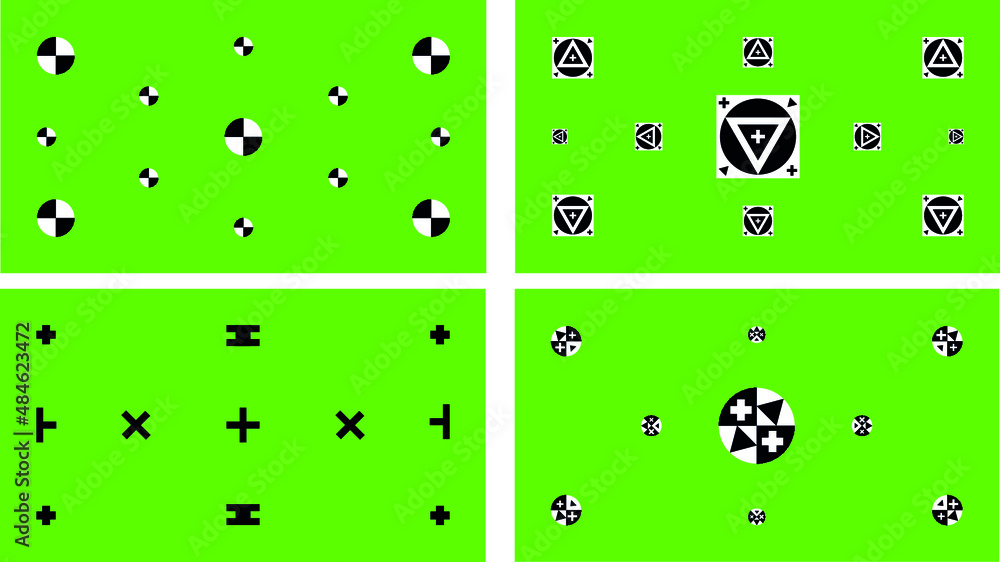 VFX vector Tracking Points for motion tracking on a greenscreen ...