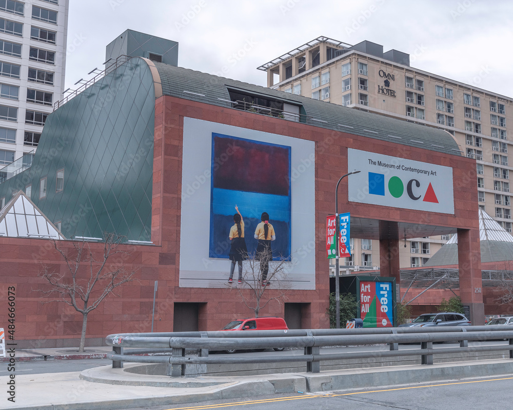 Los Angeles, CA, USA - January 31, 2022 - Exterior of The Museum of ...
