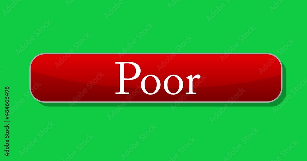 Cursor clicks on Poor button. Pointer arrow cursor clicking. Animated ...