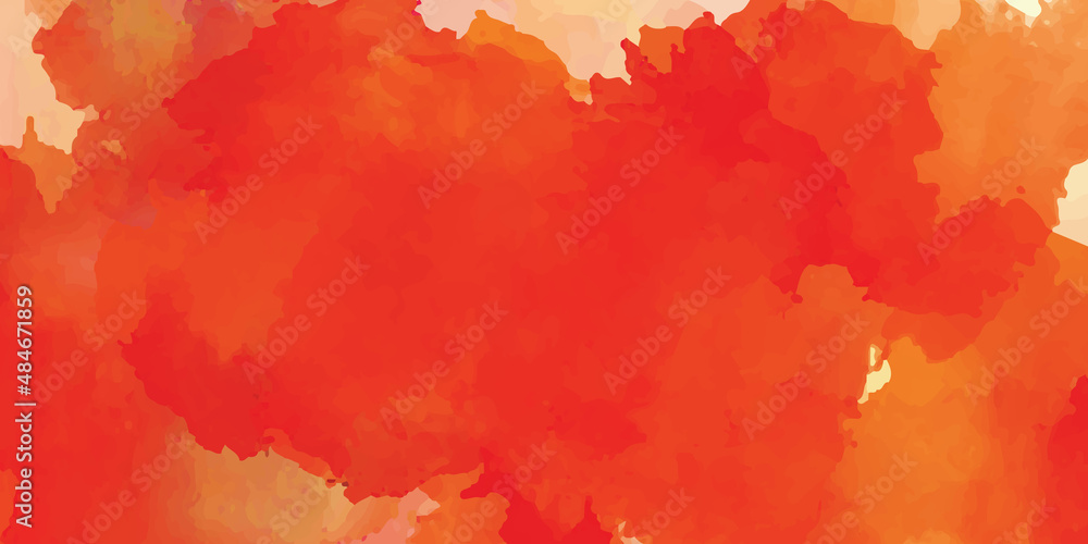 Watercolor paper texture illustration for vintage card design Orange ...