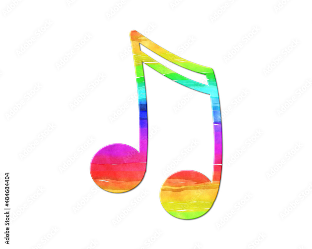 Musician Clef Music Aural symbol, LGBT Gay Pride Rainbow Flag icon logo ...