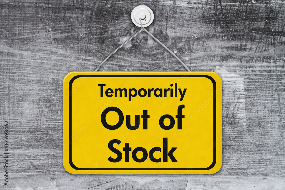 Sign Out Of Stock