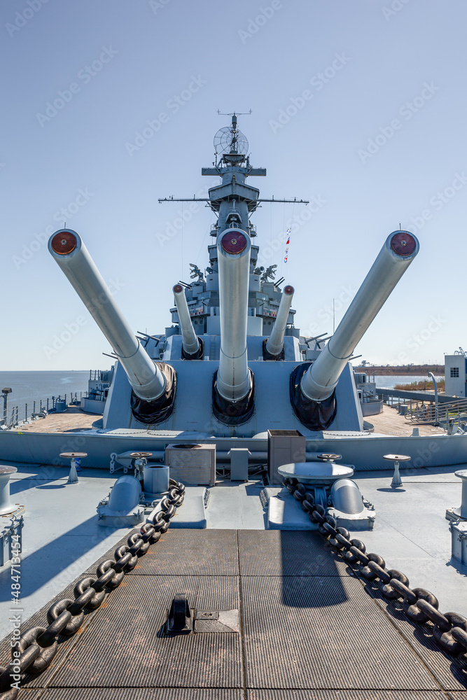 Battleship Guns Stock Photo | Adobe Stock