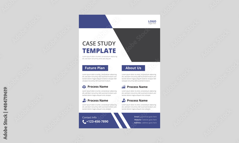 Case study flyer template design. Corporate Business Case Study ...