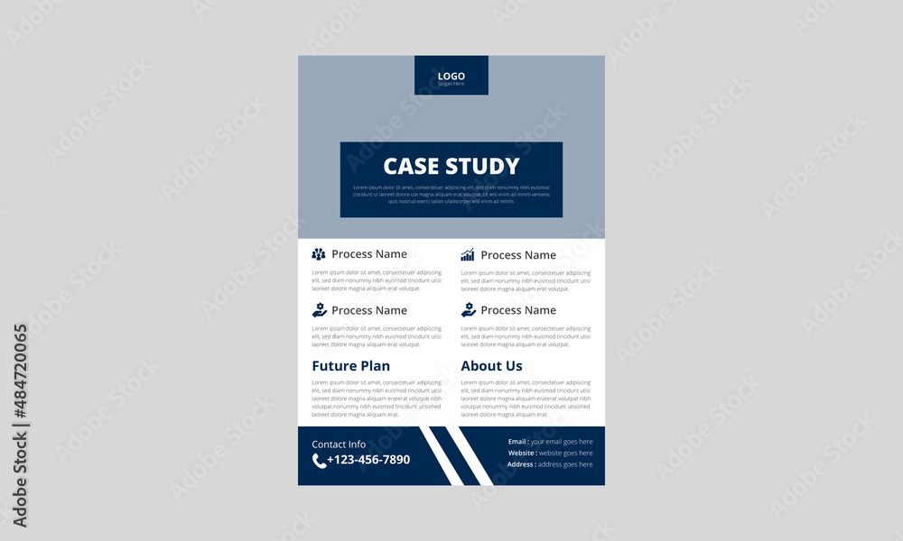 Case study flyer template design. Corporate Business Case Study ...