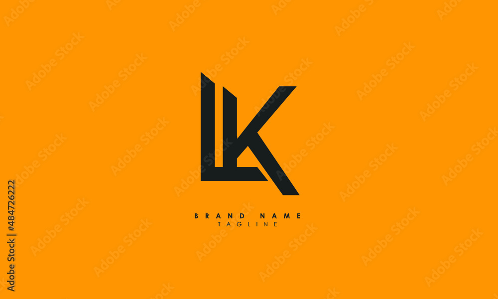 Alphabet letters Initials Monogram logo LK, KL, L and P Stock Vector ...