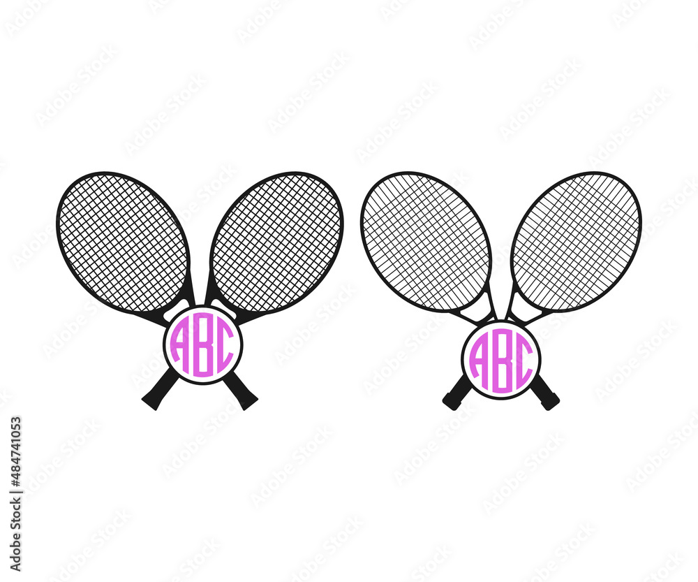 Vetor de Tennis bat svg, Tennis Racket svg, Tennis Silhouette, Tennis ...