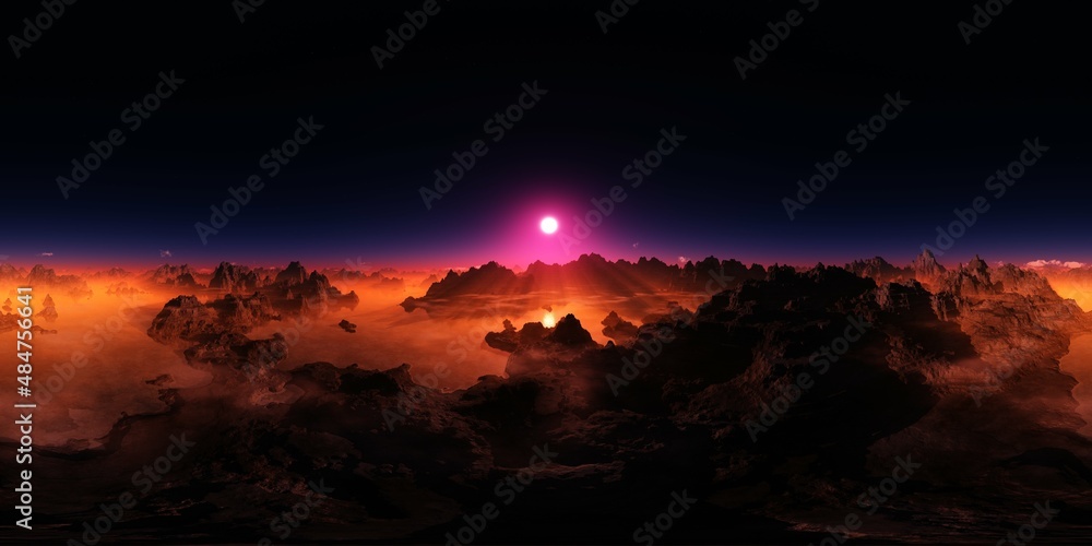 Mars, HDRI, environment map , Round panorama, spherical panorama ...