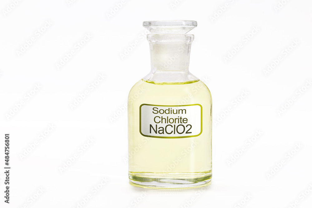 sodium chlorite, a chemical compound used to combat scale in industrial ...