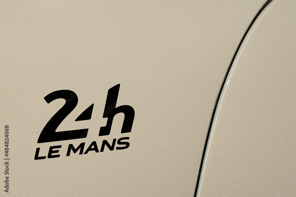 24 Hours of Le Mans logo brand and text sign world oldest sportscar ...