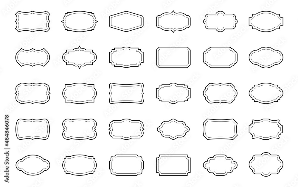 Vintage Label Outline