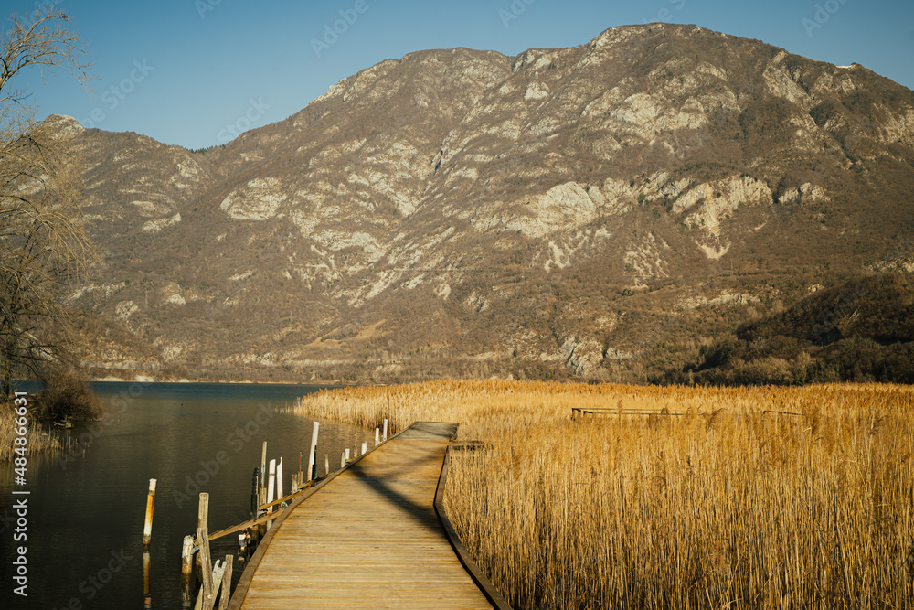 Lago di Cavazzo, Friuli Venezia Giulia region natural attraction Stock ...