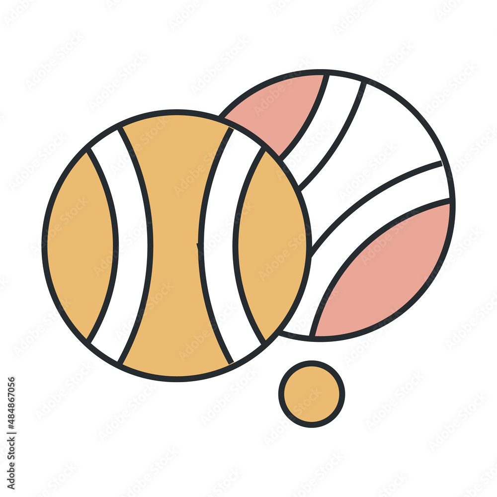 petanque icon from activity and hobbies collection. Thin outline petanque, sport, bocce detailed ...