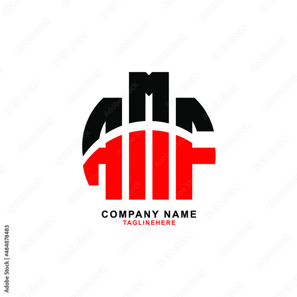 AMF letter design. AMF letter logo design with white background. AMF ...