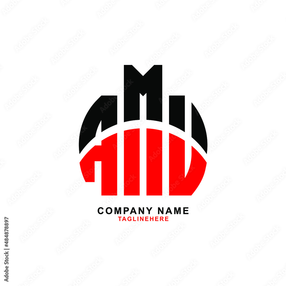 AMU letter design. AMU letter logo design with white background. AMU ...