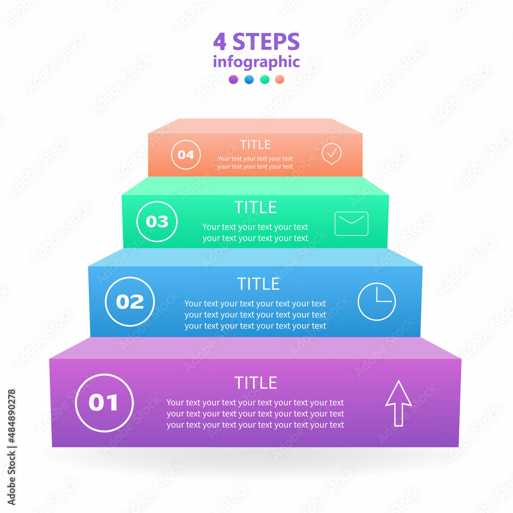 Business infographics. Ladder infographic template for workflow ...