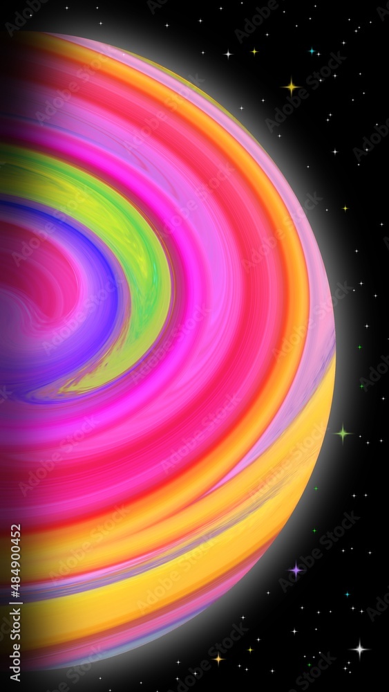 Ultra HD 4K Colorful Abstract 3d Marble Planet Background Design. 3D ...