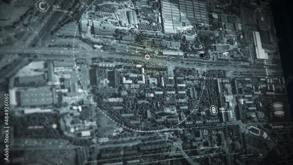High Tech AI Controls Radar System To Scan For Target In Modern City ...