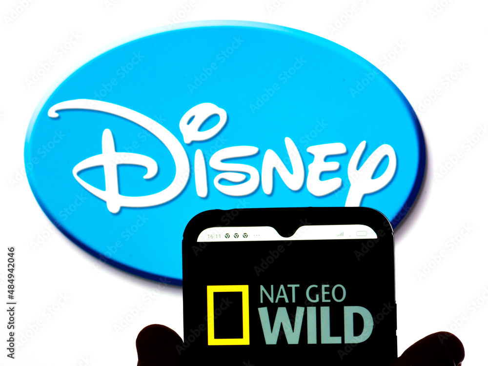 In this photo illustration, the Nat Geo Wild logo is displayed on a ...