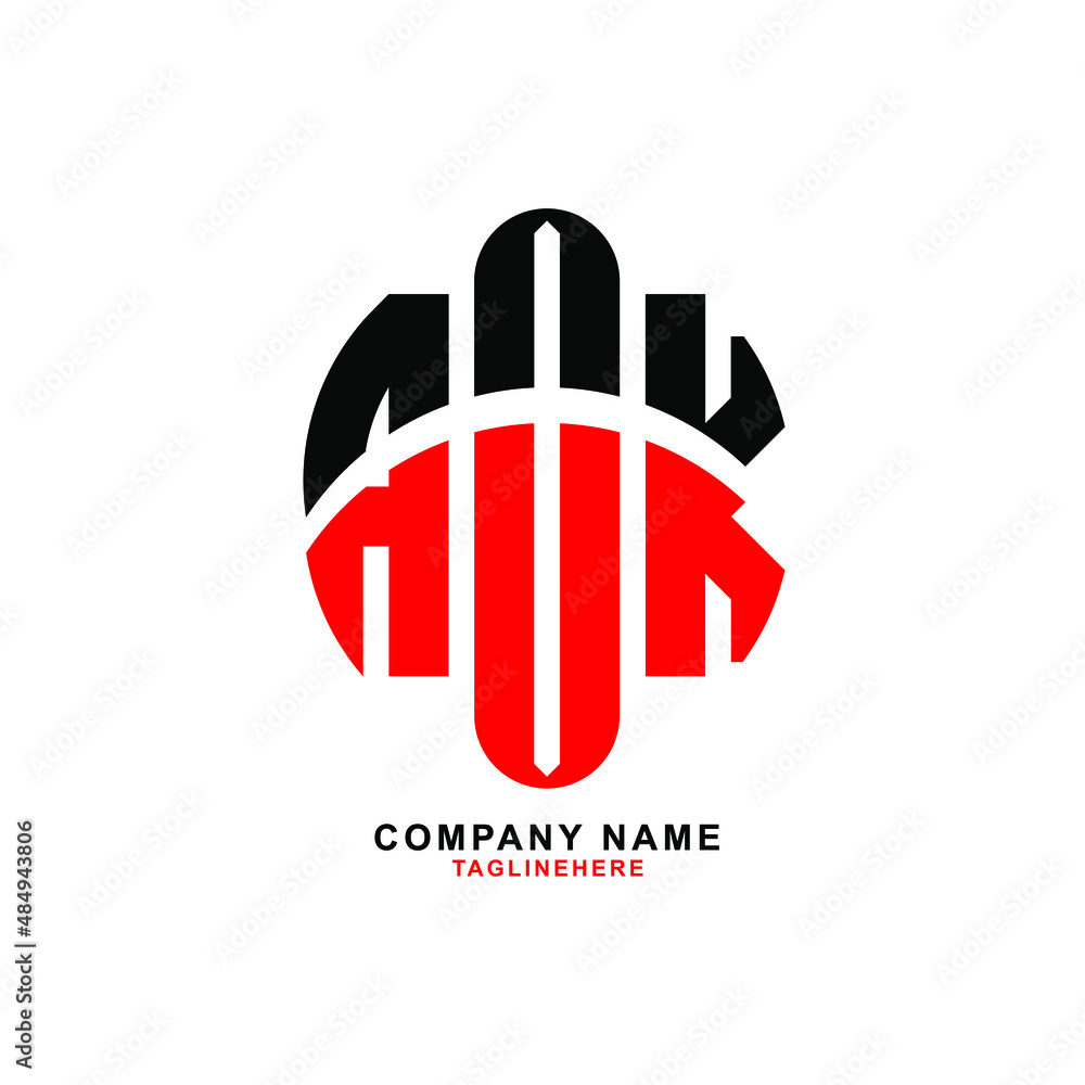 AOK letter design. AOK letter logo design with white background. AOK ...