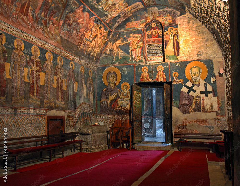 Wall paintings of the Patriarchate of Pec Monastery in Kosovo ...