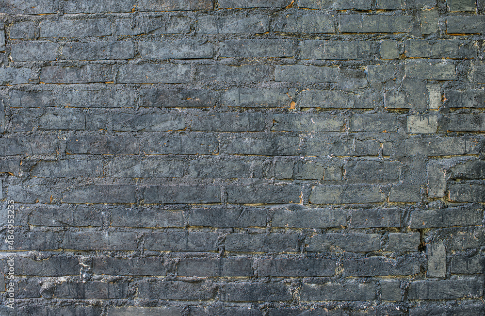 fondo rústico de adobe negro, pared de ladrillos negro para fondo Stock ...