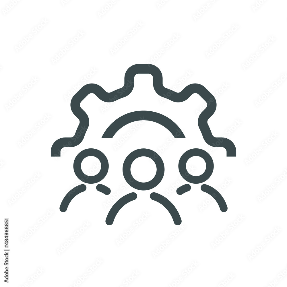 Management Icon. Teamwork management icon. Business team. Company ...