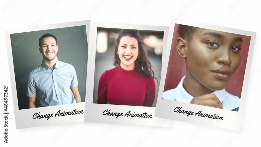 Instant Film Polaroid Picture Effect Template Stock Template | Adobe Stock