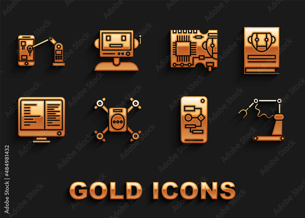 Set Drone flying with action camera, User manual, Industrial machine ...