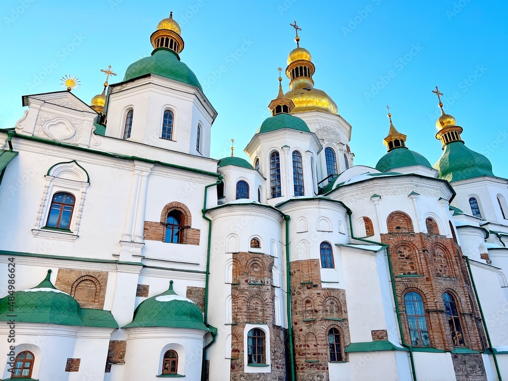 St. Sophia Cathedral in Kyiv, Ukraine, is an architectural monument of ...