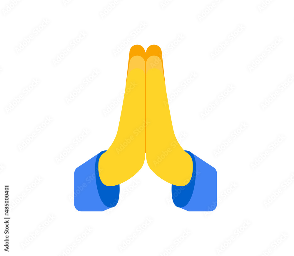 Folded hands emoji gesture illustration. Folded hands emoticon Stock ... Folded hands emoji gesture illustration. Folded hands emoticon Stock ...